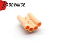 China Orange 4 Pin Female Automotive Waterproof Connector 4-1-493 for Fuel Pumps PA66 for sale