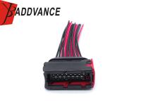 China 15 Hole Sealed Automotive AC Connector Headlight Cable Harness 1801326-1 18AWG 15cm for sale