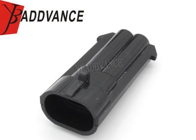China Black 2 Way Metri-Pack 150 Series Male Connector Kit - 14 Amp, 2 Pin, -40℃ to 125℃ Temperature Range for sale