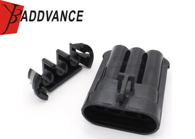 China Male Black 630 Series 3 Pole Wire Harness Auto Connector 46 Amps 15358681 for sale