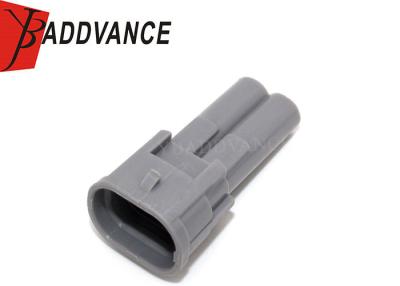 China Gray 2 Pin Male Connector Automotive Waterproof Electrical Connector for Nippon Denso Fuel Injector -40℃ to 120℃ for sale