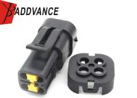 China 4 Pin Waterproof Automotive Connector 18-22 AWG with Terminals Sealed Housing for sale