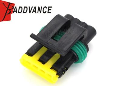 China TE AMP Multilock 4 Pin Female Connector 444046-1 13627093 Sealed PBT 3.5mm Pitch for sale