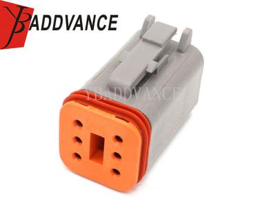 China Grey Deutsch DT06-6S 6 Way Female Automotive Connector 18-22AWG Sealed for sale
