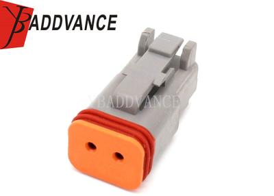 China Deutsch DT06-2S 2 Pin Automotive Connector Plug 4.5mm Pitch Nylon GF20 for sale