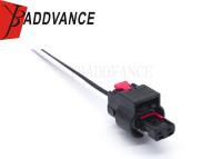 China 2 Pin Black Wire Harness Connector Sealed Female PA66 125C TE Connectivity 1-1924067-1 for sale
