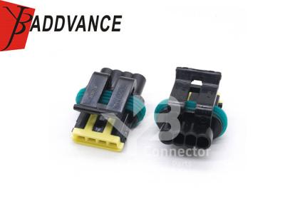 China TE Connector 444046-1 4 Way Female Sealed Waterproof Automotive Connector 125°C for sale