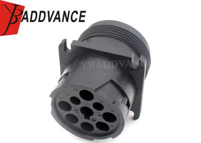 China HD10-9-1939P 9 Pin Round Flange Threaded Rear Receptacle Connector 14-20AWG for sale