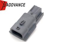 China 2 Pin Male Waterproof Grey Housing RH Connector with 0.64mm Tab Terminals 18-20AWG for sale