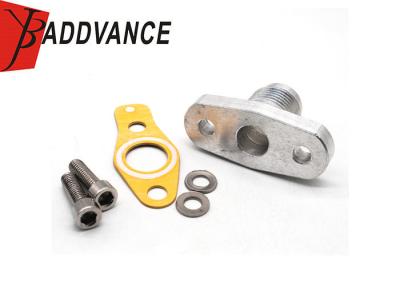 China MR258477 10AN Turbo Oil Drain Fitting With Flange Gasket Two Mounting Bolts For Mitsubishi Turbochargers for sale