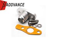 China MR258477 10AN Turbo Oil Drain Fitting With Flange Gasket Two Mounting Bolts For Mitsubishi Turbochargers for sale