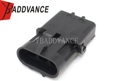 China 12010717 3 Hole Male Weather-Pack Sealed Connector 20A -40°C to +125°C for sale