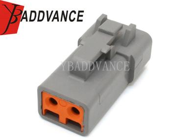 China DTP06-2S 2 Hole Deutsch Female Connector with Secondary Lock for 10-14 AWG Wire and 25A Capacity for sale