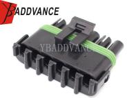 China 6 Way Female Weather Pack Connector 6 Pin Sealed Black 20A 41x52.5x20.8mm for sale