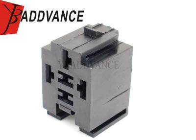 China Black 5 Pin Relay Socket 6.3mm Universal Connector for Air Conditioning 16-22AWG for sale
