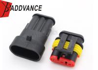 China Waterproof 3 Pin Tyco AMP Superseal Connector 282105-1 282087-1 1.5 Amp 18-22AWG for sale