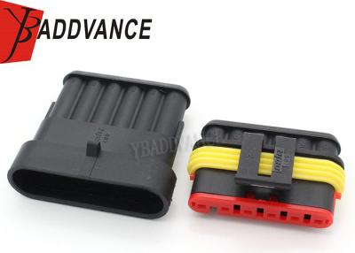 China AMP Superseal 1.5 6 Pin Electrical Connector 282108-1 282090-1 18-22AWG for sale