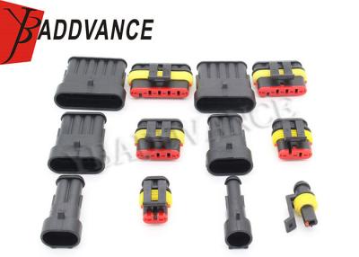 China TE Connectivity AMP Superseal 1.5 Series Automotive Connectors 1-6 Pin Female Male 22-14 AWG for sale