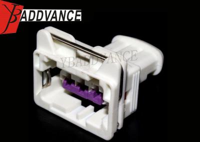 China White 3 Pin TE Connectivity AMP Connector Female for Auto Sensors 5mm for sale