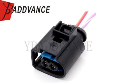 China 2 Way Black Female Auto Wiring Harness Connector 4D0 971 992 15cm for VW Audi for sale
