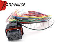 China 34 Pin Female Sealed ECU Connector with 400mm Wire Loom - AMP Tyco 7-1866487-1 -40°C to 150°C Temperature Range for sale