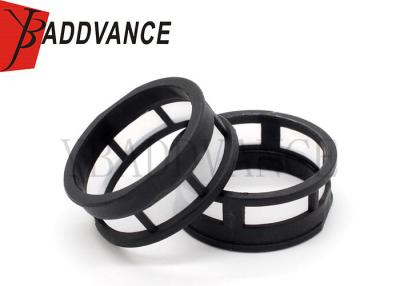 China Round Black Micro Fuel Filter for Petrol Fuel Injector 24.1x20.8x9.7 mm for sale