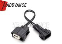 China Heat Resistant RDX Female to OBD2 Male 2 Pin Injection Valve Cable Connector 15cm for sale
