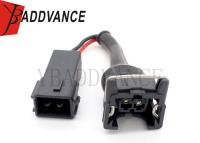 China EV1 OBD2 to OBD1 Fuel Injector Adapter Wire Harness 2 Pin 15cm Black for sale