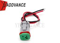 China 2 Pin Female Deutsch DT Series Wiring Connector Pigtails 15cm Wire for LED Work Light for sale