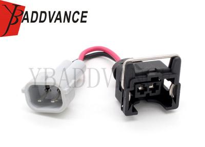 China 18-22 AWG 2 Pin Fuel Injector Wiring Harness Black 11cm Length 1 Year Warranty for sale