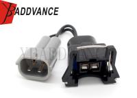 China Male to Female Fuel Injector Adapter Harness EV1 to Sumitomo Denso 11cm 2 Pin Black for sale