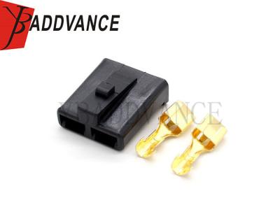 China 2 Pin Black Female Automotive Electrical Connector for Fuel Pump 16-22AWG DJ702113-6.3-21 for sale