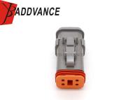 China Deutsch DT Gray 4 Way Connector Plug Adapter With Shrink Boot DT06-4S-E008 for sale