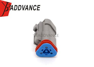 China Deutsch DT06-3S-P006 3 Pin Gray Connector with Short Cap and 120 Ohm Resistor for sale