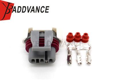 China 3 Way Metri-Pack 150 Automotive Electrical Connector Gray Female 15A 16-22AWG for sale