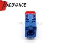 China TE Connectivity Blue 1 Pin Female AMP Connector Housing 19123 Unsealed Inline Plastic for sale