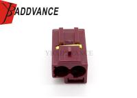 China TE Connectivity AMP Red 2 Pin Female Plastic Connector 16-24 AWG Inline for sale