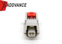 China Dual Slot Light Gray Electrical Female 2 Pin Connector 18-22AWG 15A for Truck Bus for sale