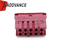 China TE Connectivity AMP 10-Pin Female Connector 4-1670879-2 A for VW Audi - Red Plastic Housing, 16-22AWG Wire Size for sale