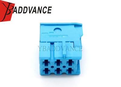 China TE Connectivity AMP 6 Pin Blue Female Connector 3-1670877-2 A 1.2mm Inline for sale
