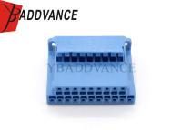 China 20 Pin Unsealed Automotive Female Connector with Terminals 16-22AWG Blue PBT for sale