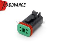 China DT06-4S-P012 Deutsch 4-Way DT Plug Connector Black - 250 VDC, -55°C to 125°C Temperature Range for sale