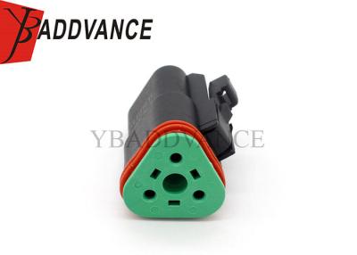 China Deutsch DT06-3S-E004 3 Way Black Female Plug Connector 250V 16-22AWG for sale