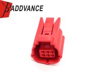 China 6 Pin Female Waterproof Automotive Connector Red AFCV Series for Motorcycle OBD System 16-22AWG for sale