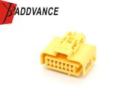 China 14 Pin Female Kostal Automotive Electrical Connector Yellow Sealed 16-22AWG for sale