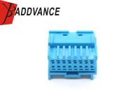 China 2301695-4 16 Pin Female Automotive Connector Blue Unsealed Wire To Wire Housing 2.54mm for sale