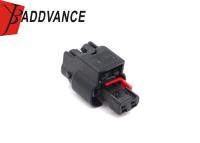 China 2 Pin Black Female Sealed Automotive Connector Housing PBT PA66 TE Compatible 16-22AWG for sale