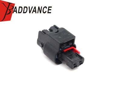 China 2 Pin Black Female Sealed Automotive Connector Housing PBT PA66 TE Compatible 16-22AWG for sale