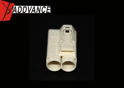 China TE AMP 2 Pin Male Unsealed Electrical Plastic Connector 2345658-2 2 Way PA66 GF for sale