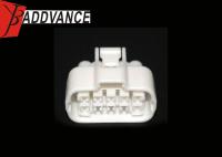 China 10 Pin Female PBT GF30 Waterproof Automotive Connector Housing White 16-22AWG for sale